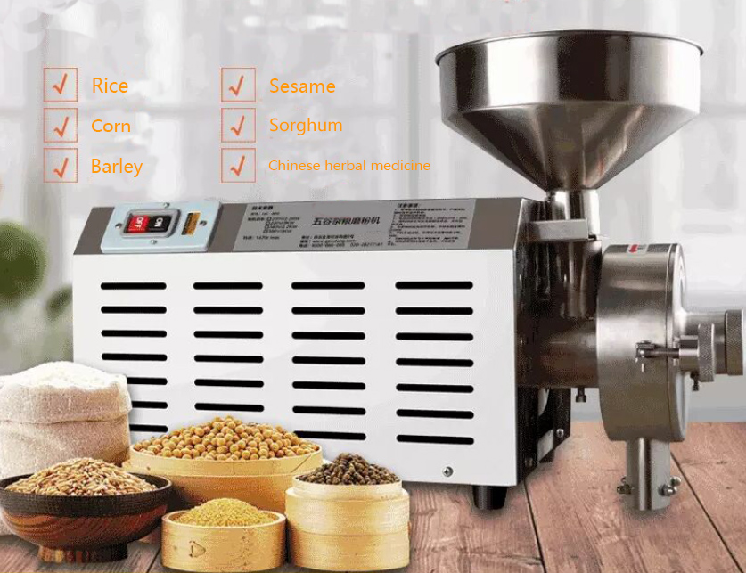 Professional commercial wheat flour mill for wheat bran and almonds ...